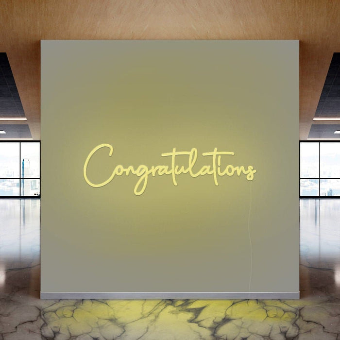 Congratulations Neon Sign | Neon Signage & Neon Lights | Events Neon