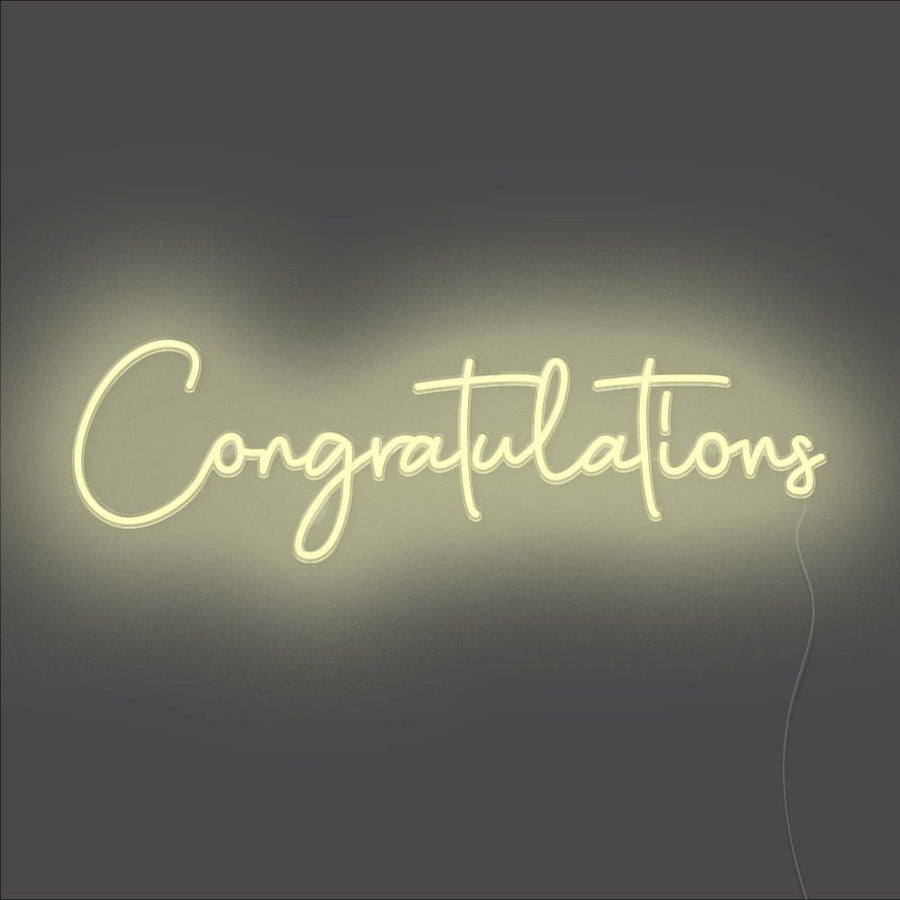 Congratulations Neon Sign | Neon Signage & Neon Lights | Events Neon