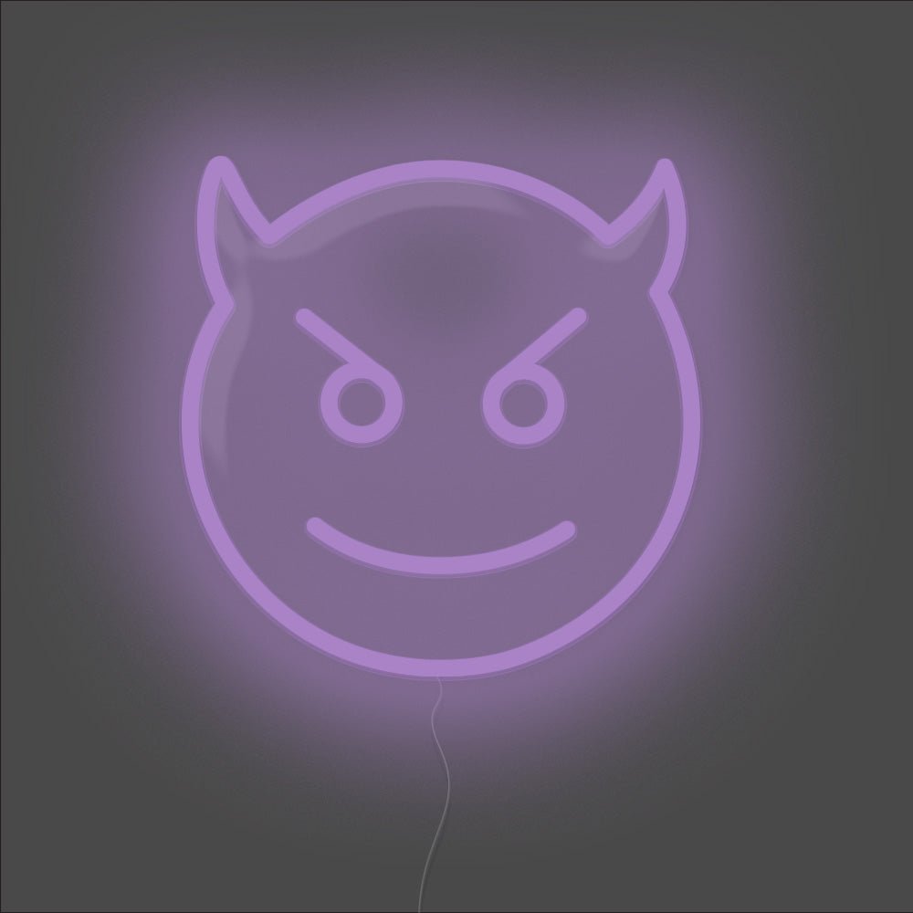 Devil Emoji Neon Sign | Neon Signage & Neon Lights | Unrivaled Neon