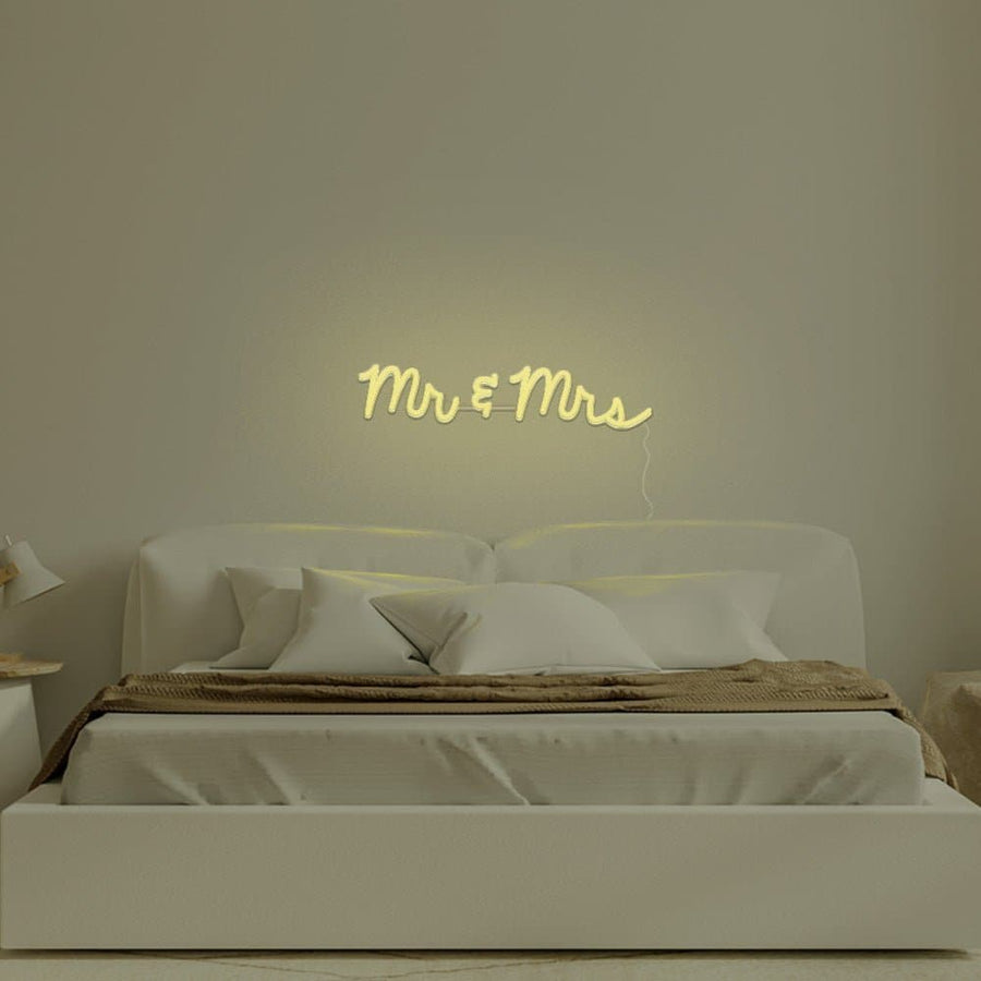 Mr & Mrs Neon Sign | Neon Signage & Neon Lights | Unrivaled Neon